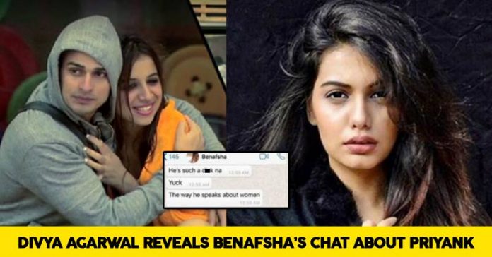 SHOCKING: Divya Agarwal LEAKS WhatsApp Chat With Benafsha Soonawalla About Ex- Priyank Sharma