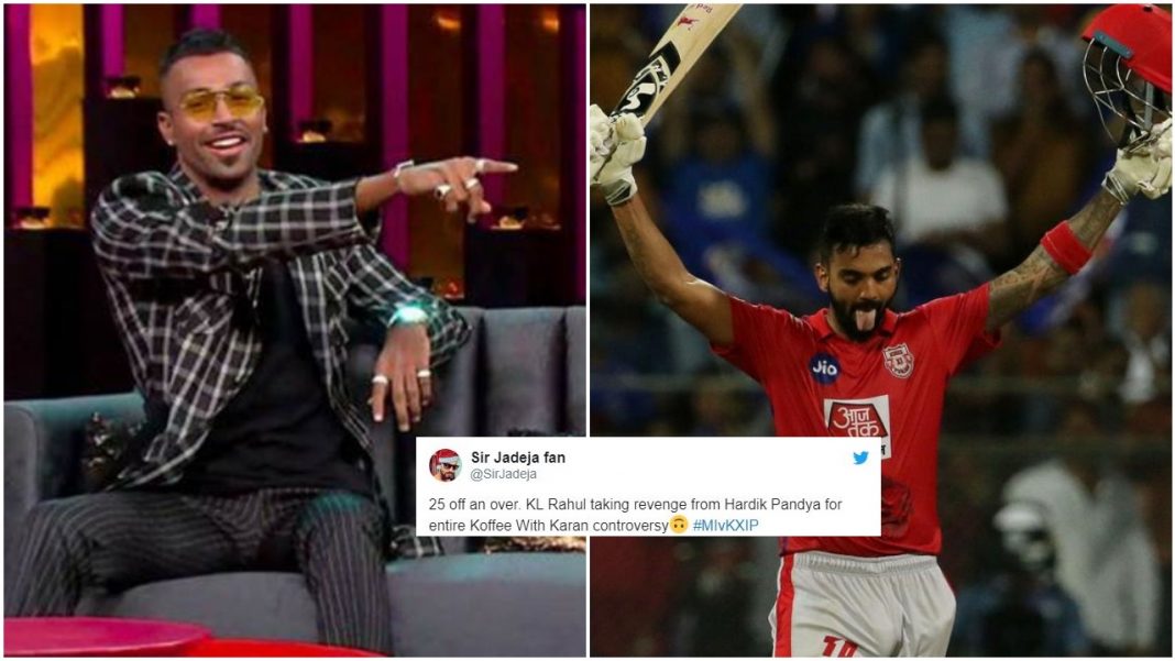 KL Rahul Smashed Hardik Pandya All Over The Park, Twitter Believes KL Took Revenge Of KWK Saga
